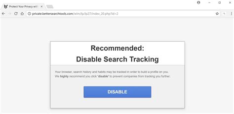Remove Disable Search Tracking Fake Alerts Virus Removal Guide