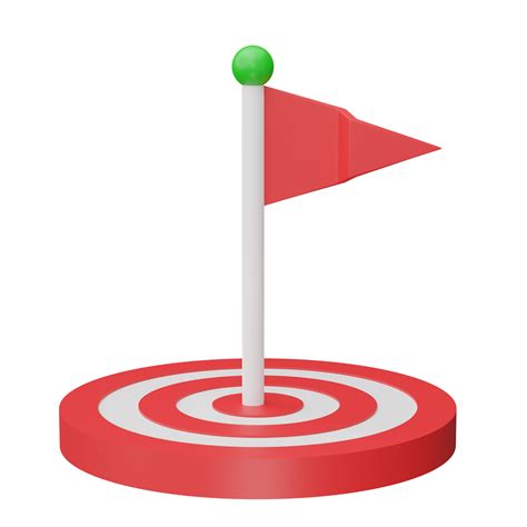 Flag On Center Of Target The Success Business Target Customer Online Marketing Consultants 3d Flag On Center Of Target The Success Business Target Customer Online Marketing Consultants 3d