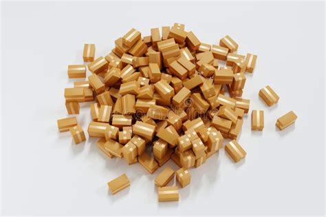Stack Of Cardboard Parcel Box Overflow Shopping Delivery Shipping