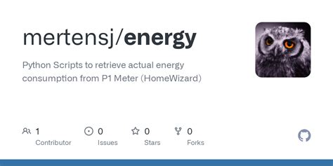 Github Mertensj Energy Python Scripts To Retrieve Actual Energy Consumption From P Meter