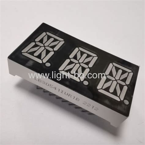 Ultra Red Triple Digit 054 Alphanumeric Led Display 14 Segment Common