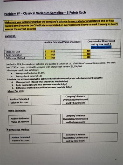 Solved Problem 4 Classical Variables Sampling 3 Points
