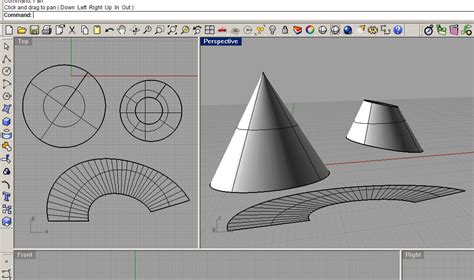 How To Flatten A Cone That Is Sliced At Oblique Angles To Axis
