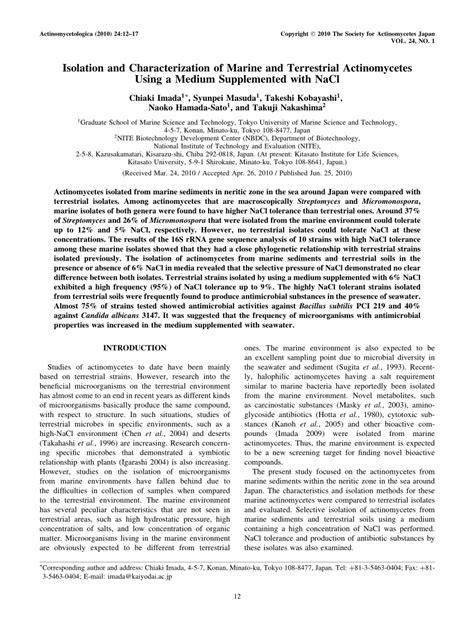 Pdf Isolation And Characterization Of Antibacterial Substances