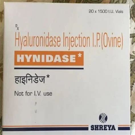 Shreya Hyaluronidase Injection 1500iu For Hospital At ₹ 670piece In