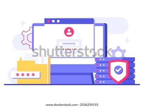 Database Protection Cyber Security Data Center Stock Vector Royalty Free 2536259155 Shutterstock