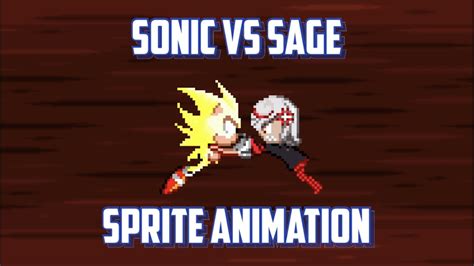 Sonic Vs Sage Sprite Animation Youtube