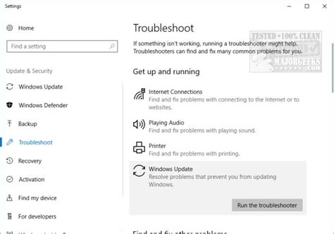 Windows Missing Check For Updates Button MajorGeeks