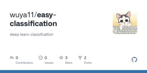 Github Wuya Easy Classification Deep Learn Classifcation