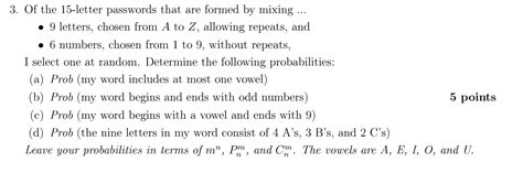 [solved] 3 of the 15 letter passwords that are formed by