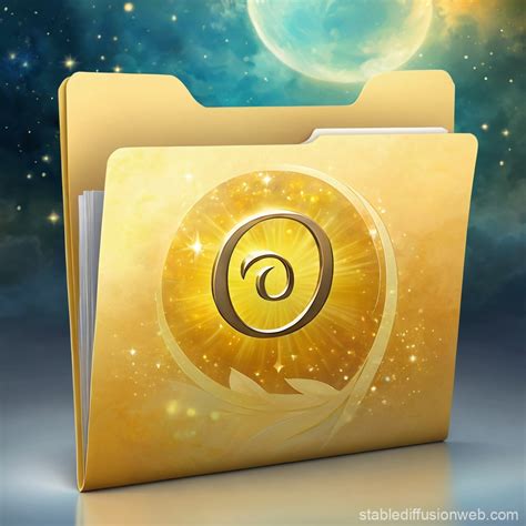 Yellow Folder Symbol Icon Stable Diffusion Online