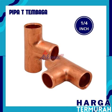 Jual SAMBUNGAN TEE INCH COPPER TEE TEMBAGA TEE FITTING PENYAMBUNG PIPA CABANG