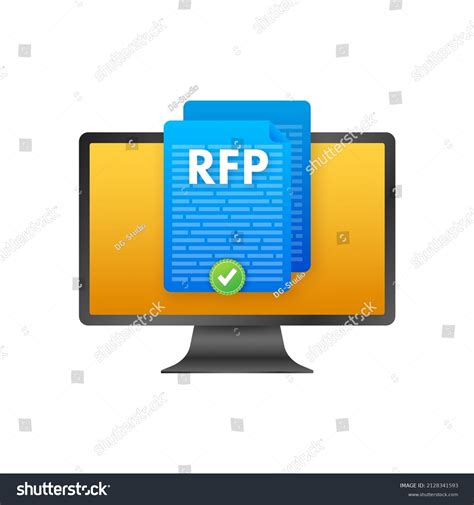 Rfp Request Proposal Document Vector Stock Stock Vector Royalty Free