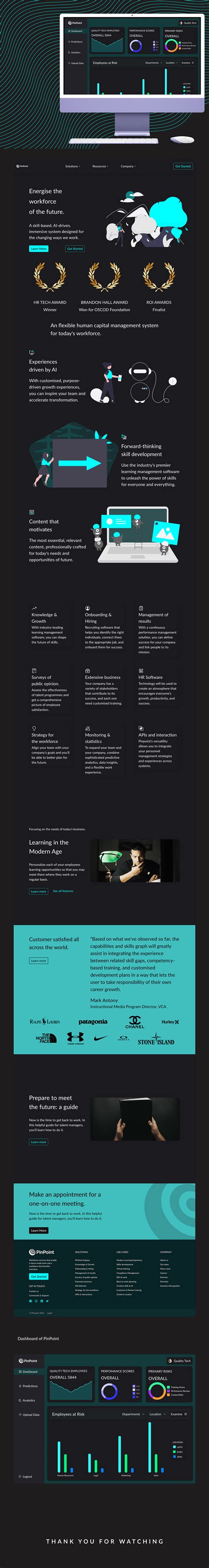 SaaS Landing Page Dashboard On Behance