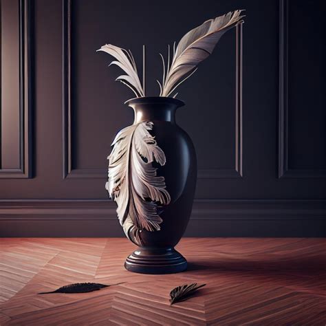 Premium Ai Image Decorative Floor Vase Generative Ai