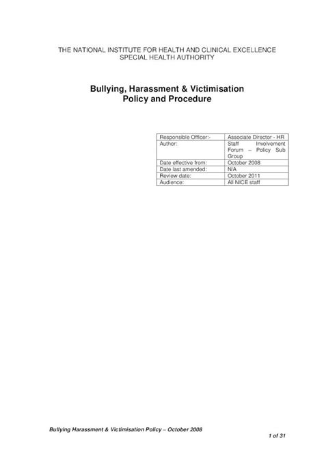 Pdf Bullying Harassment And Victimisation Policy And · Pdf