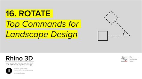 16 rotate rhino commands for landscape design youtube