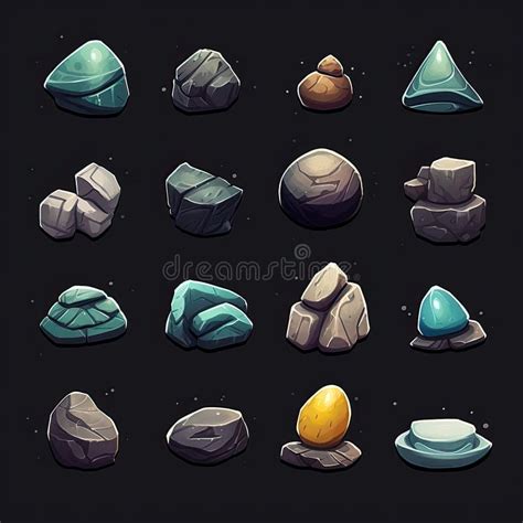 Design Games Stone Rock Ai Generated Stock Image Image Of Banner Cracked 290912555