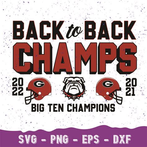 Georgia Bulldogs Championship Svg Georgia Bulldogs Champs Inspire