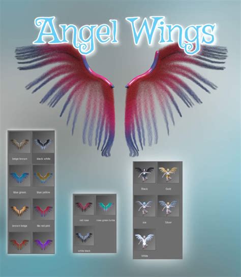 Angel Wings Bundle For Genesis 8 Female Daz3d And Poses Stuffs
