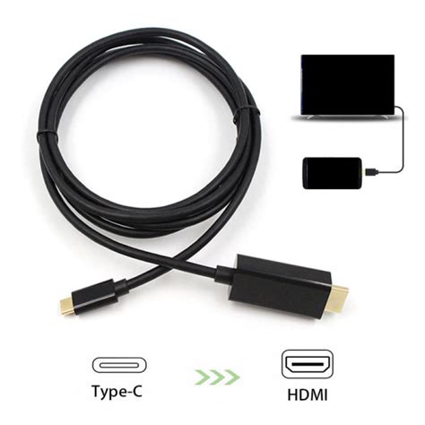 【楽天市場】usb Type C To Hdmi 変換 ケーブル 1 8m ブラック アダプタ アダプター プラグ 器 アクセサリー Macbook Apple 送料無料：ロールショップ