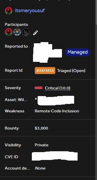 Cybersecurity Bugbounty Hackerone Rce Infosec Ethicalhacking Vulnerabilityresearch