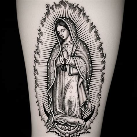 Stunning Virgen De Guadalupe Tattoo Design Ai Art Generator Easy