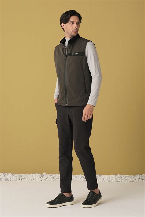 클리브랜드 골프웨어 10 추가할인 듀퐁패딩 남성 우븐 베스트 카키cgmvt33052kh