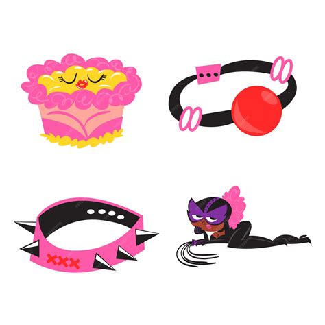 Premium Vector Retro Xxx Cartoon Set