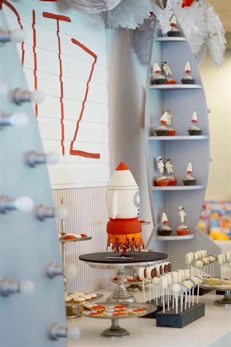 Karas Party Ideas Outer Space Rocket Ship Birthday Party Karas