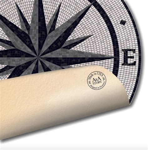 Compass Rose Vinyl Mat Soho Arts Company