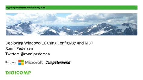 Windows 10 Deployment Using Configmgr And Mdt Ppt