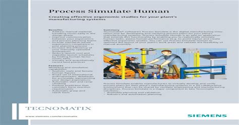 Pdf Tecnomatix Process Simulate Human Dts Malaysia Process
