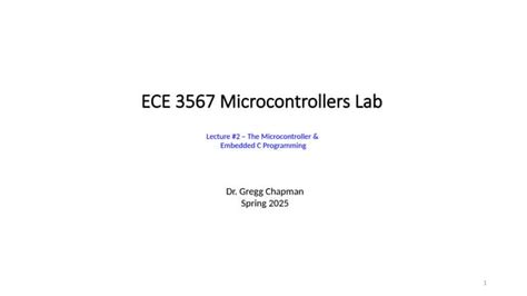 Ece 3567 Lecture 2 Spring 2025 For Beginners Ppt