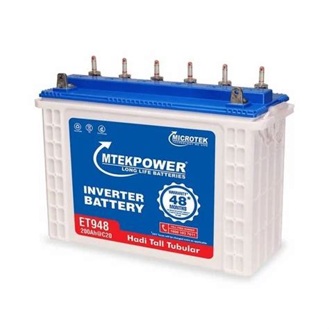Microtek Mtekpower ET Hadi Tall Tubular Inverter Battery Ah At Piece In Tumkur