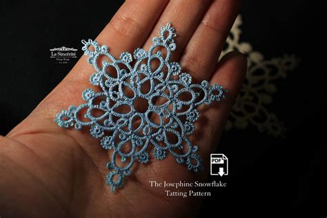 Original Tatting Snowflake Pattern Shuttle Tatting Tutorial Etsy