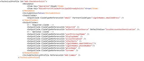 how to check user exists in ad b2c using custom policy microsoft qanda