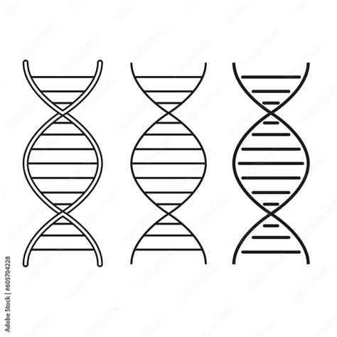 Flat Line Molecule Icon Set Chemical Science Molecular Structure Chemistry Lab Dna Cell