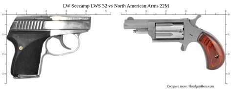 Lw Seecamp Lws 32 Vs North American Arms 22m Size Comparison Handgun Hero