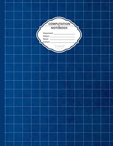 Computation Notebook Engineering Notebook Quad Rule 4x4 Notebook By