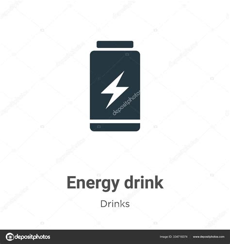Energy Drink Vector Icon White Background Flat Vector Energy Drink Stock Vector By ©digital