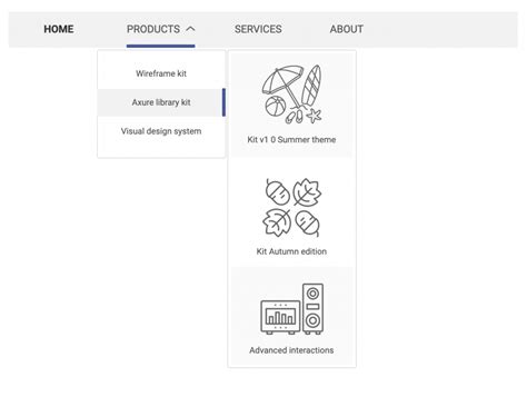 Axure Create Multi Level Dropdown Menu Vaexperience