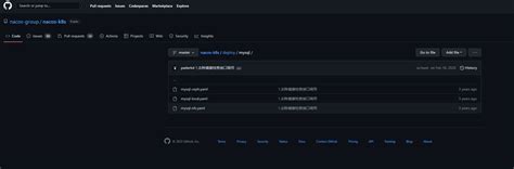 The File For Starting Nacos Based On Kubernetes In The Official Nacos Documentation Is Missing