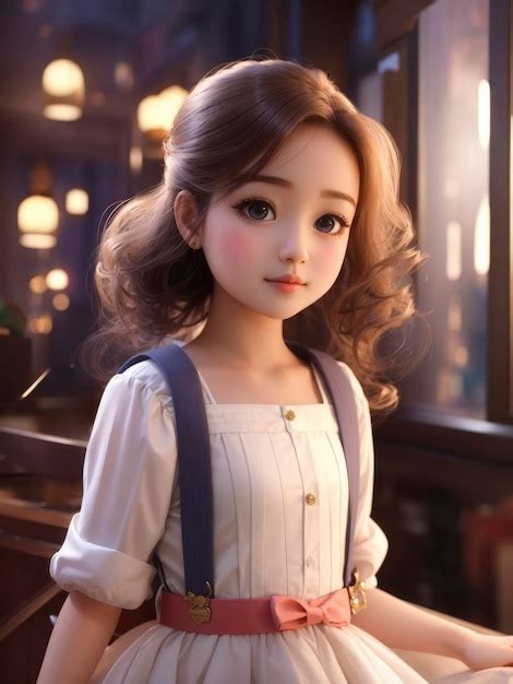 Premium Ai Image Sweet Girl