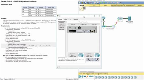 Ccna V6 Packet Tracer 10312 Skills Integration Challenge Youtube