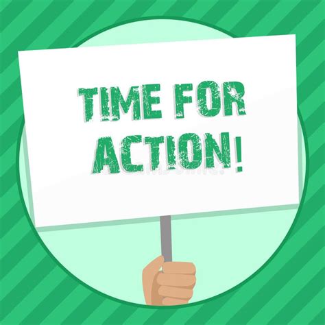 Handwriting Text Writing Time For Action Concept Meaning Do Something Now For A Particular