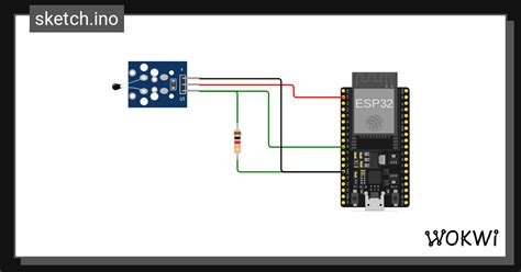Analog Tempreture Sensor Wokwi Esp32 Stm32 Arduino Simulator