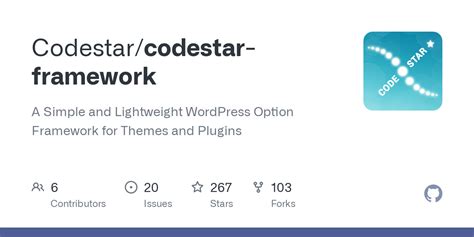 Github Codestarcodestar Framework A Simple And Lightweight