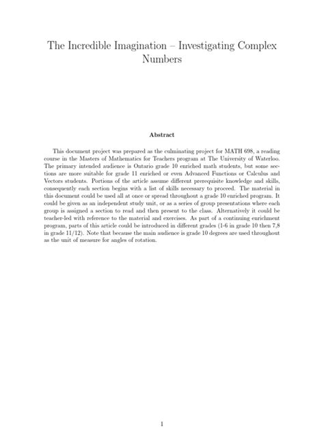 complex numbers for high school pdf complex number equations