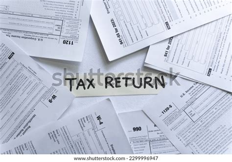 Different Tax Return Forms On Table Stock Photo 2299996947 Shutterstock